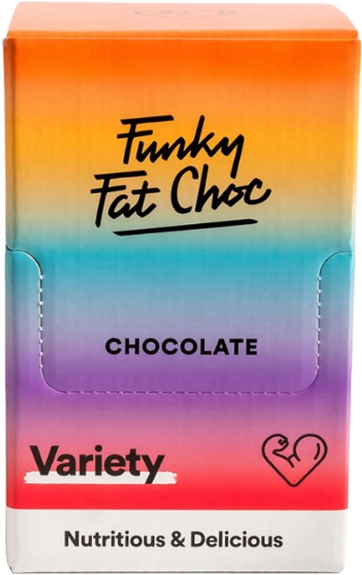 Funky Fat Choc | Variety Pack | 10 Tabletten | 10 x 50 g | bol