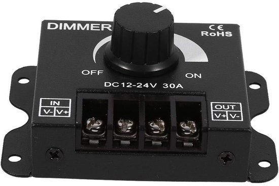 Dimmer Controller DC 12V / 24V 30A 360W / 720W voor LED verlichting met ...