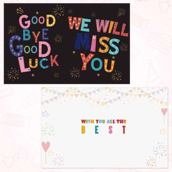 Allecto Plus - Gigantische Afscheidswenskaart 28x44cm Nieuwe Baan ...