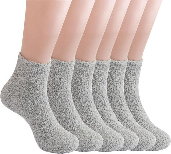 Inovra Plus - Fluffy Sokken Dames | Warme Zachte Sokken | Dikke Fleece ...