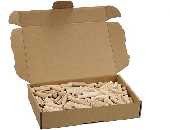 Houten Pluggen 8x40 mm - 100 stuks - Beukenhout | bol