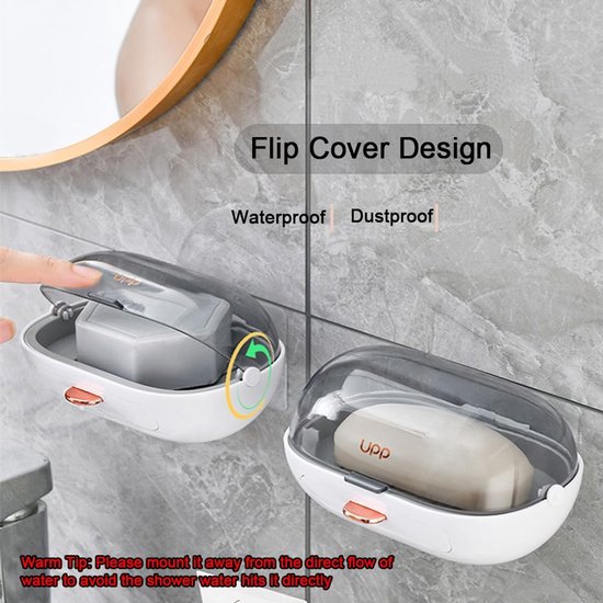 Zeepbakje voor aan de muur - Zeepbakje - Geschikt voor badkamer en ...