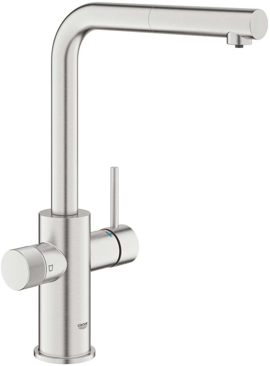 Grohe Blue Pure - Keukenkraan Minta met filterfunctie en uittrekbare handdouche,... | bol