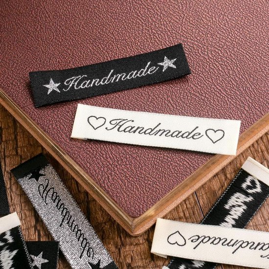 Handgemaakte Stoffen Labels - Kledinglabels voor Naaien en DIY ...