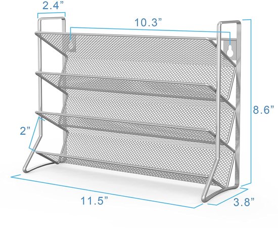 Metalen kruidenrek - staand rek voor specerijen - 3 etages | bol