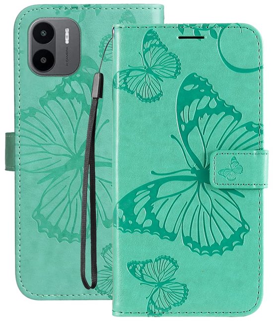 Butterfly portemonnee telefoonhoesje - premium PU-leer - geschikt voor ...