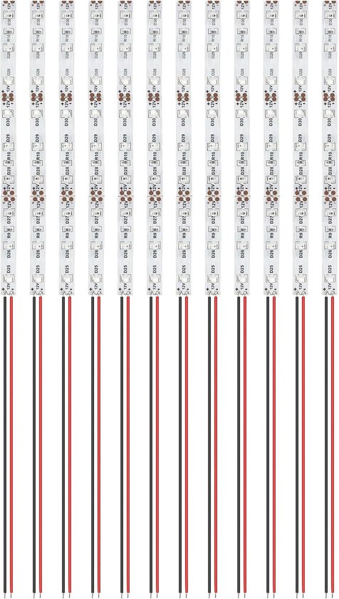 HUAZIZ 12 stuks 150 mm voordraadstrips, 2835 SMD LED, 12-18V ledstrips ...