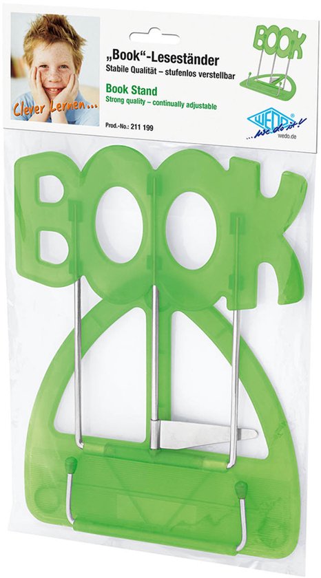 Leesstandaard BOOK, met kunststof onderstel. | bol