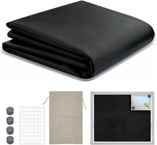 Roller Blind voor Windows - Geen Boren - 150 x 200 cm - Blackout Roller ...