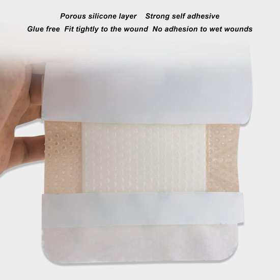 Silicone Foam Wondverband - Zelfklevende Foam Verband - 5 Stuks ...