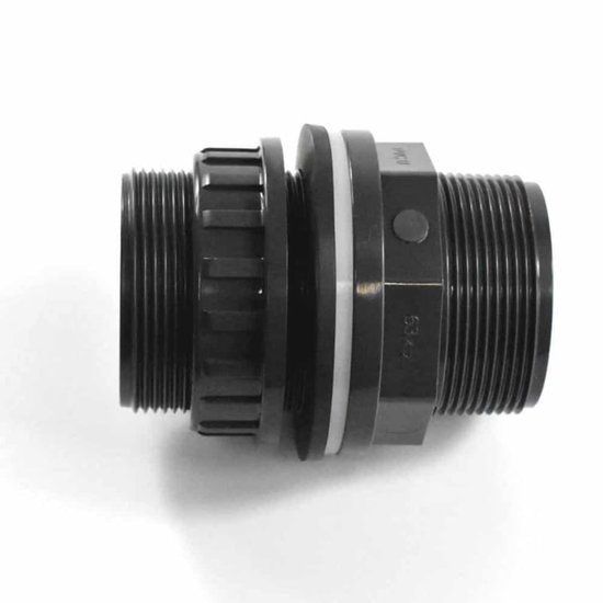 PVC Doorvoer, Kleefmof, Buitendraad, PN10, Grijs | bol