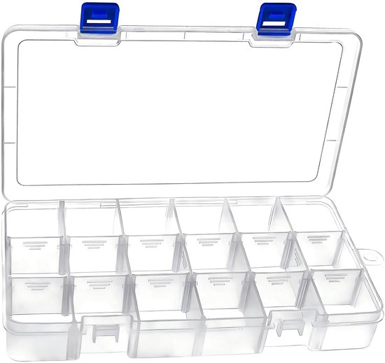 Praktische sorteerdoos - veelzijdige organizer - 1 stuk - transparant ...