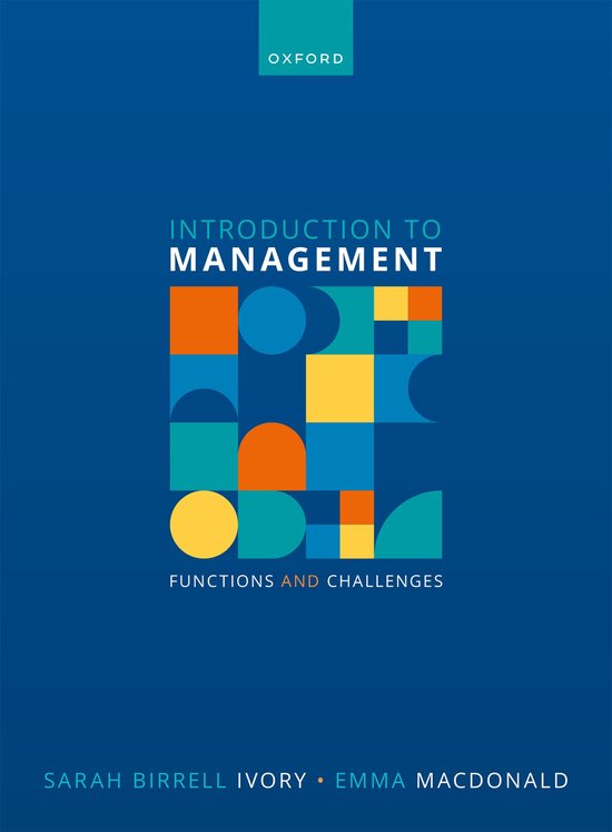 Introduction to Management | 9780192893512 | Sarah Birrell Ivory ...