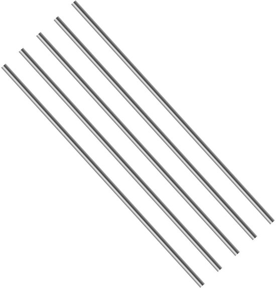 5 stuks 6mm x 300mm RVS 304 Ronde Staaf Massieve As | bol