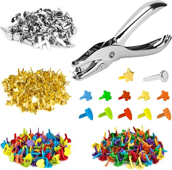 Mini Brads, Multi Kleurige Metalen Clips, voor Knutselen, DIY, School ...