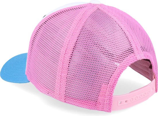 Hatstore- Anita Max Wynn Patch White/Pink/Light Blue Trucker - Iconic ...