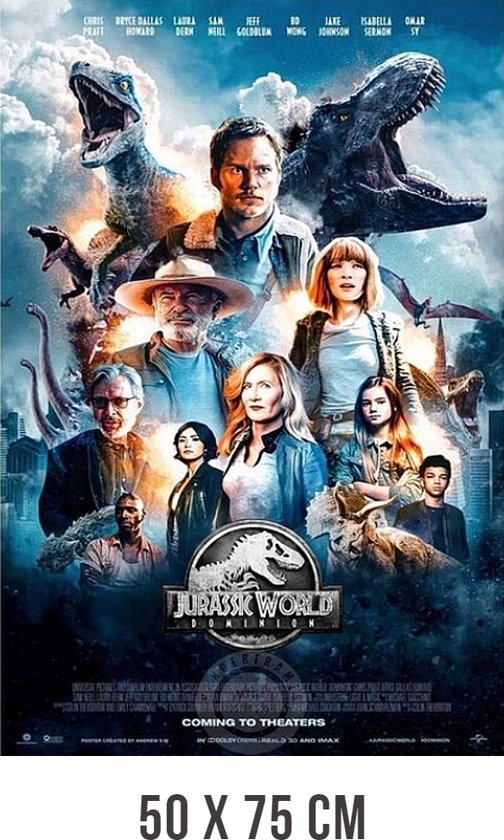 Allernieuwste.nl® Canvas Schilderij Jurassic World: Dominion - Film ...