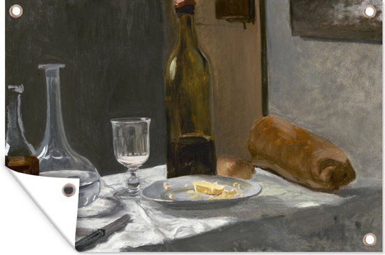 Décoration murale Nature morte aux bouteilles - tableau de Claude Monet ...