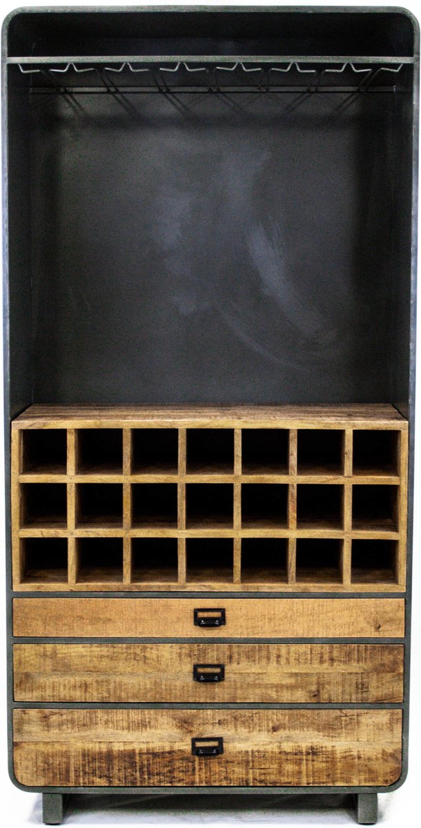 Industrieel Wijn - Drankkast Vihti 100 x 200 cm | bol.com