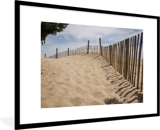 Fotolijst incl. Poster - Wandelpad naar het strand, Ile-de-Ré - 120x80 ...