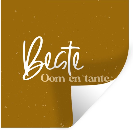 Muurstickers - Sticker Folie - Goud - 'Beste oom en tante' - Quotes ...
