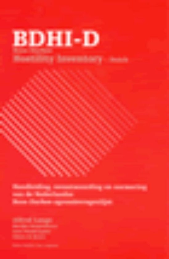 Buss-Durkee Hostility Inventory Dutch (BDHI-D) - handleiding, A. Lange ...