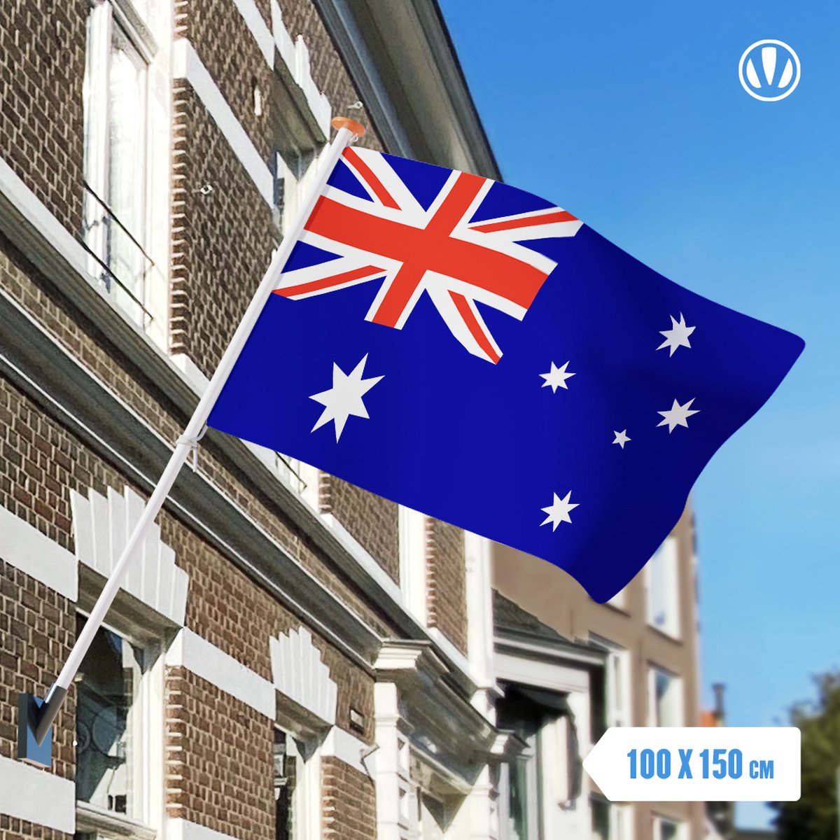 Vlag Australie 100x150cm - Glanspoly | bol.com