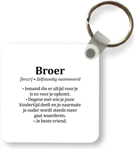 Sleutelhanger - Uitdeelcadeautjes - Woordenboek - Broer definitie ...