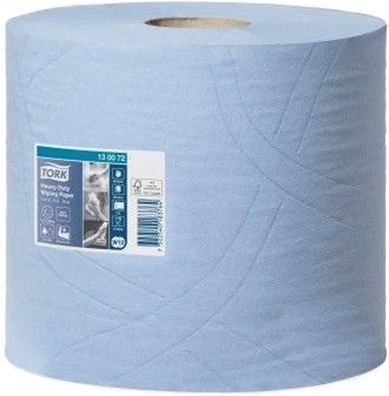 Tork Premium W1/W2 papier 2-laags blauw 24cm x 170 meter - Pak 2 rol ...