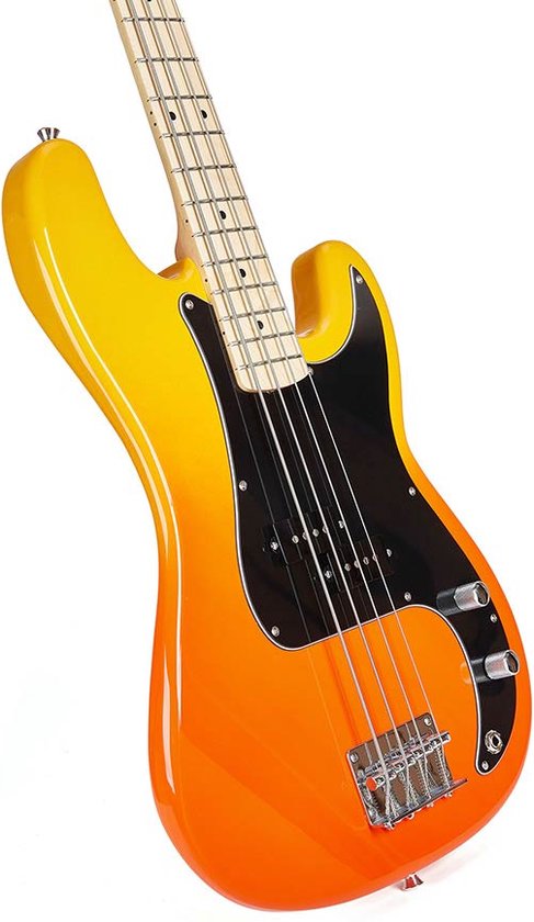 PB style electric bass guitar with gigbag, burning fire SX SBM2/BF | bol