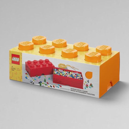 Opbergbox Brick 8, Oranje - LEGO | bol