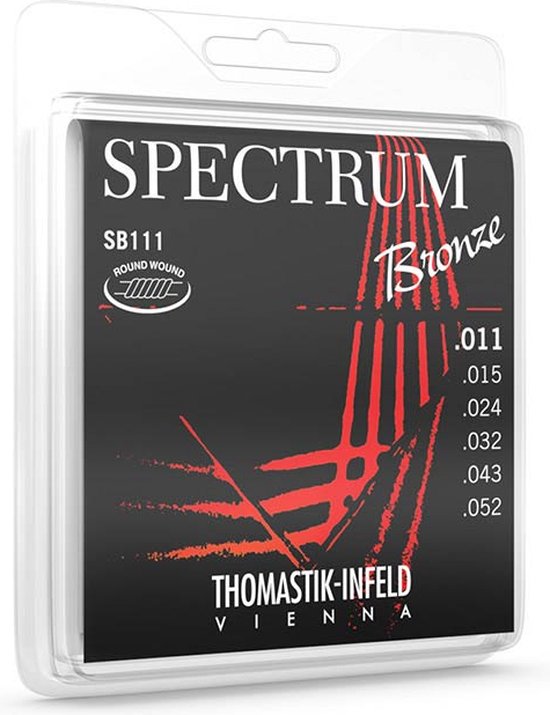 Thomastik Infeld THSB-111 snaren set acoustic, bronze roundwound, 011 ...