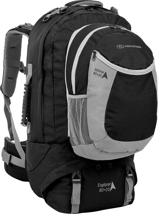 Highlander Explorer - Backpack - 80 Liter - Zwart | bol