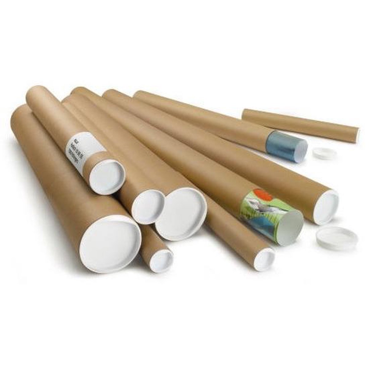 8x Tubes poster 85 x 100 cm de carton - Tubes poster - Tubes d ...