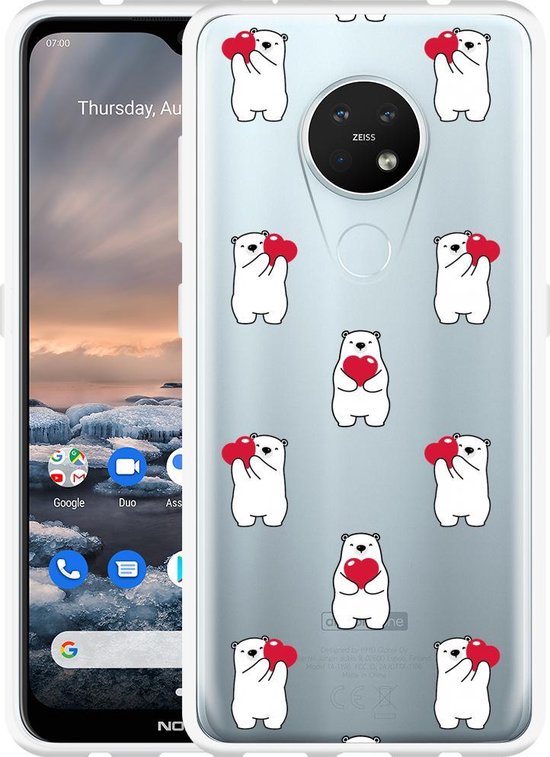 Nokia 6.2 / 7.2 Hoesje Lovely Bears - Designed by Cazy | bol.com