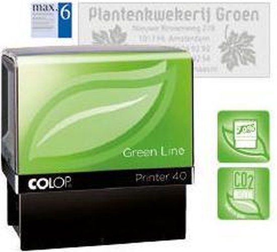Stempel Colop Printer 40 Green Line | bol.com