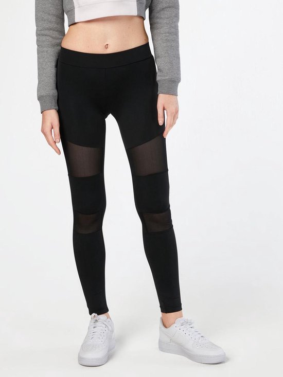 Urban Classics Legging -L- Tech Mesh Zwart | bol.com