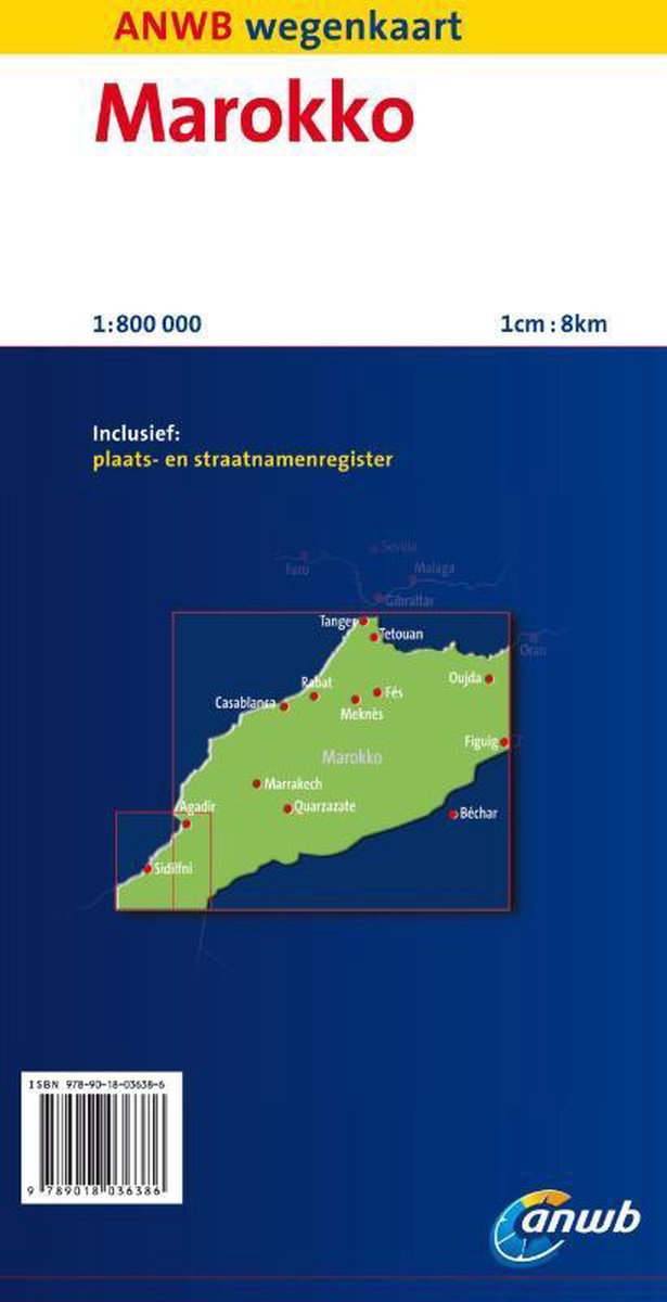 ANWB wegenkaart - Marokko | bol.com