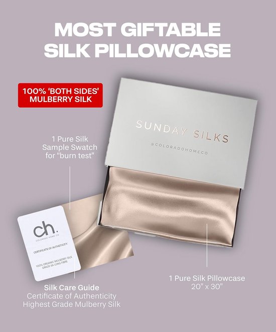 Luxe Moerbeizijde Kussensloop voor Haar en Huid - Anti-Aging en Anti ...