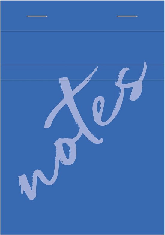 Blauw Notitieblok met Nietje - A6 10,5x14,8 cm - 100 Vellen Klein ...