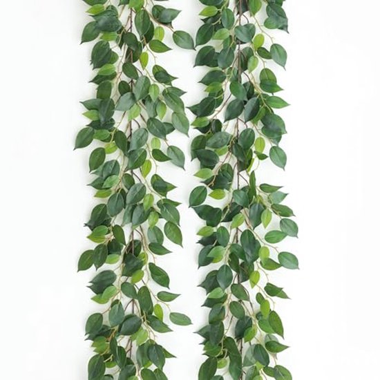 2 Strengen Kunstmatige Wijnstokken met Groene Bladeren - 78 Inch Faux ...
