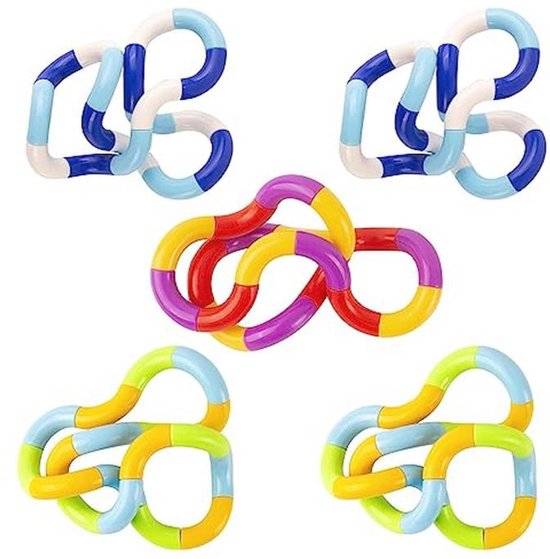Tangle Fidget Toy - 5 stuks Twisty Snake Toys voor Stress Relief en ...