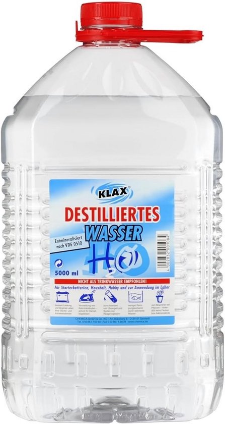 Gedistilleerd Water 15 Liter in 3 Canisters van 5 Liter - Voor ...