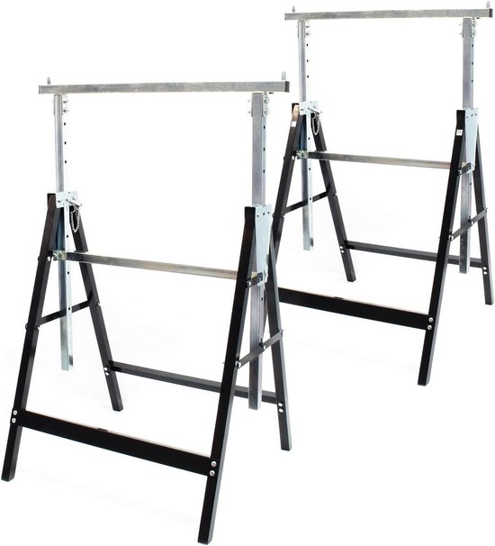Hoogteverstelbare Steunen - 200 kg - 80-130 cm - Veilig en Robuust | bol