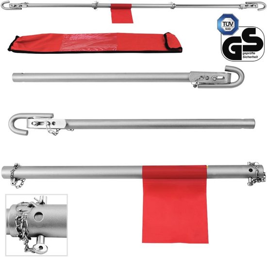 Sleepstang 2000 kg trekkracht voor pechhulp auto - 3-delige set incl ...