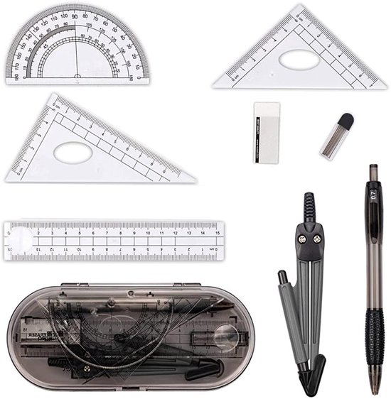 IMPERATORIS® Complete Geometrie Set van 8 Stuks voor Studenten en ...