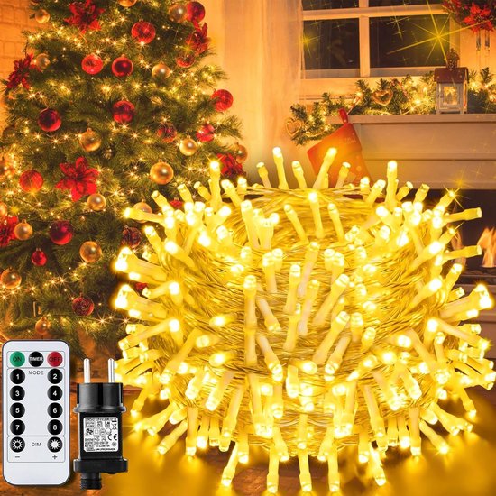 50 Meter Kerstboomverlichting 500 LED Sprookjeslichtjes Warm Wit met ...