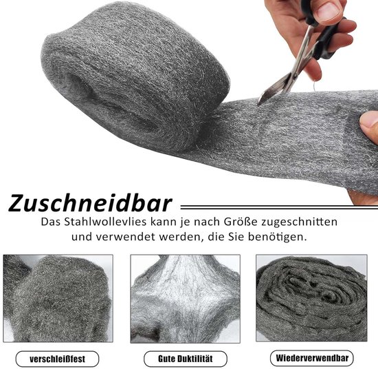 00000 staalwol - gemakkelijk te snijden - polijsten - schoonmaken ...