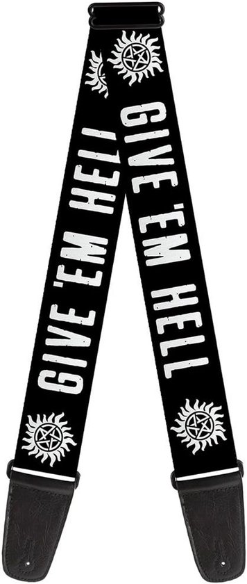 Winchester Pentagram gitaarriem met gesp, 5 cm breed, verstelbaar 73,6 - 137,2 cm,... | bol