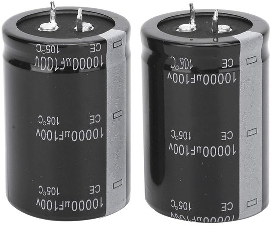 Elektrolytische Condensator 10000uF 100V - 2 Stuks voor Elektronische ...